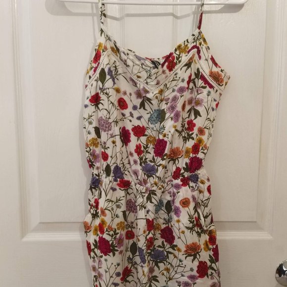 H&M | Pants & Jumpsuits | Hm Divided Brand Floral Romper | Poshmark